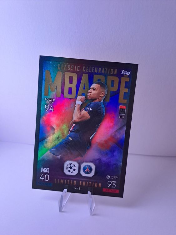 Classic Celebration Kylian Mbappe Topps Card (Neu (gemäss Beschreibung ...