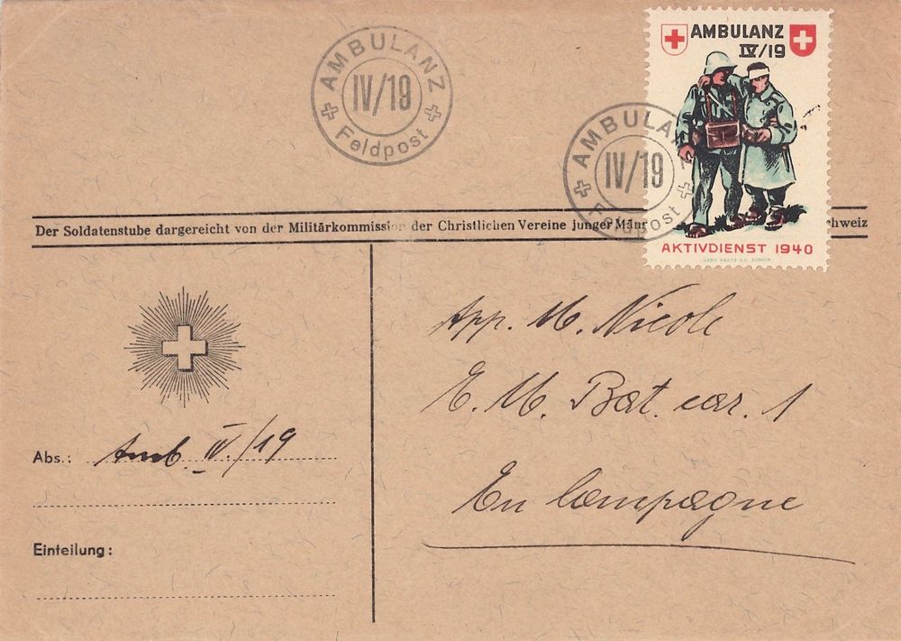 Feldpost mit ...... Sanität (Gebraucht) in Bazenheid für CHF 1.5 – mit Lieferung auf Ricardo kaufen