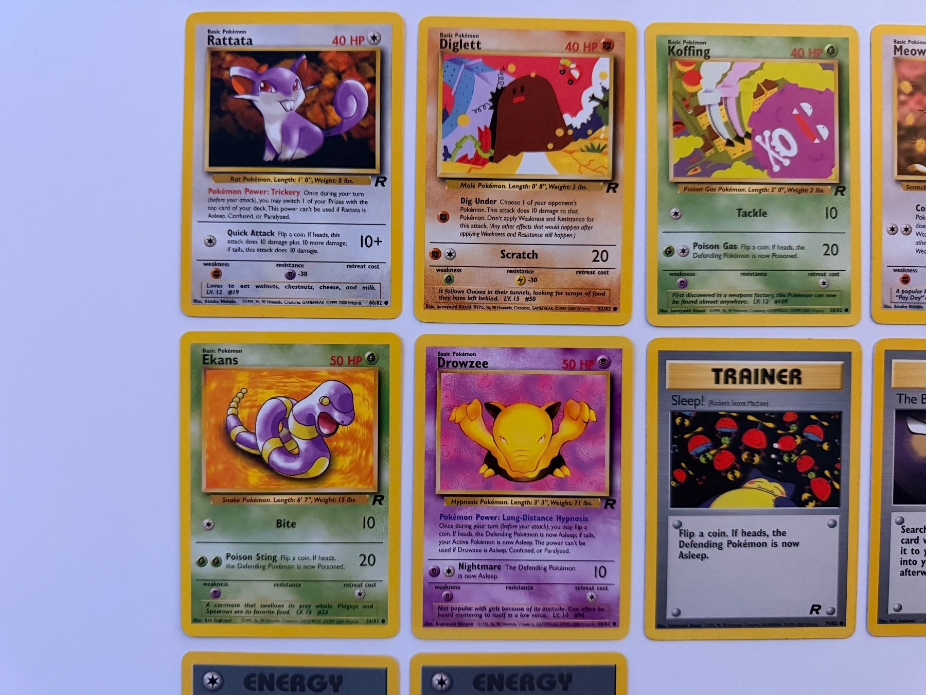 Team Rocket 10 Pokémon Karten Bundle WOTC 2000 Vintage (Gebraucht) in ...
