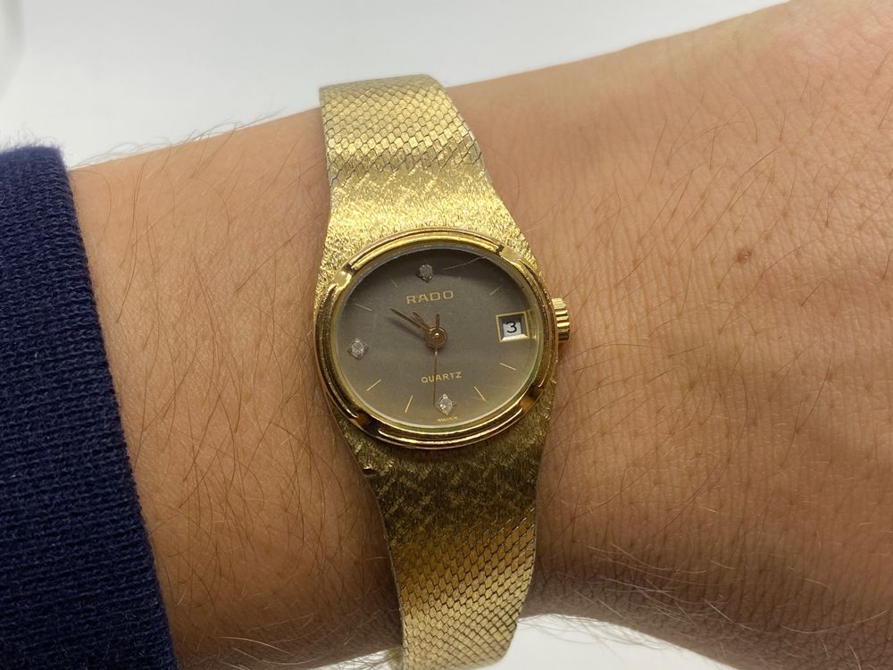 RADO 21mm Damenuhr Vergoldet Quarz läuft /// A543 (Gebraucht) in Bern ...