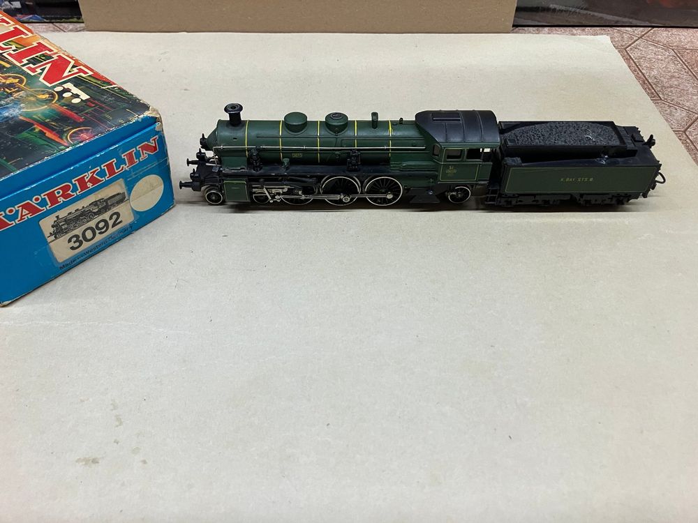 Märklin 3092 Bayerische Baureihe S3/6 3673 grün/schwarz, H0 (Gebraucht ...
