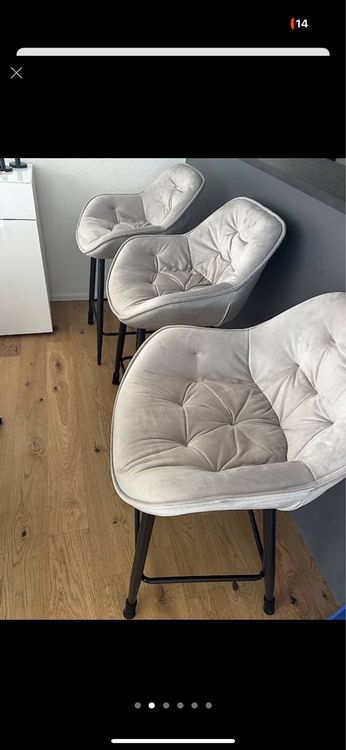 Hocker , Barhocker aus Samt (Neu (gemäss Beschreibung)) in Ermatingen ...