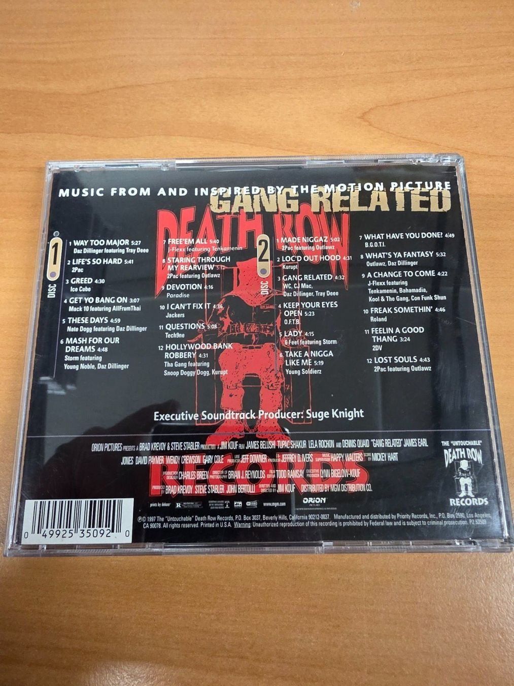 2 CDs - Various – Gang Related - The Soundtrack (Gebraucht) in Biberist ...