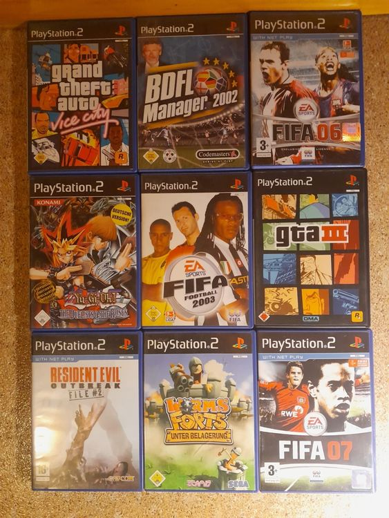 Sony Playstation 2 , 9 Stück PS2 Games | Kaufen auf Ricardo