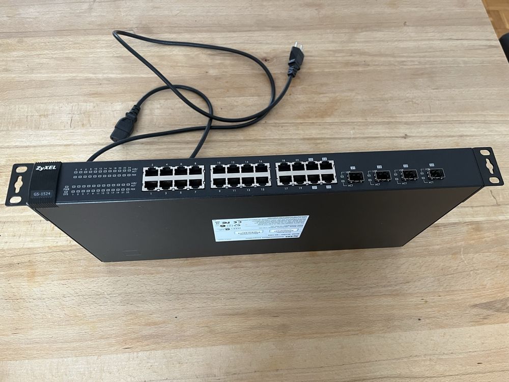 ZyXEL GS-1524 24-Port Gigabit Switch (Gebraucht) in Rikon im Tösstal ...