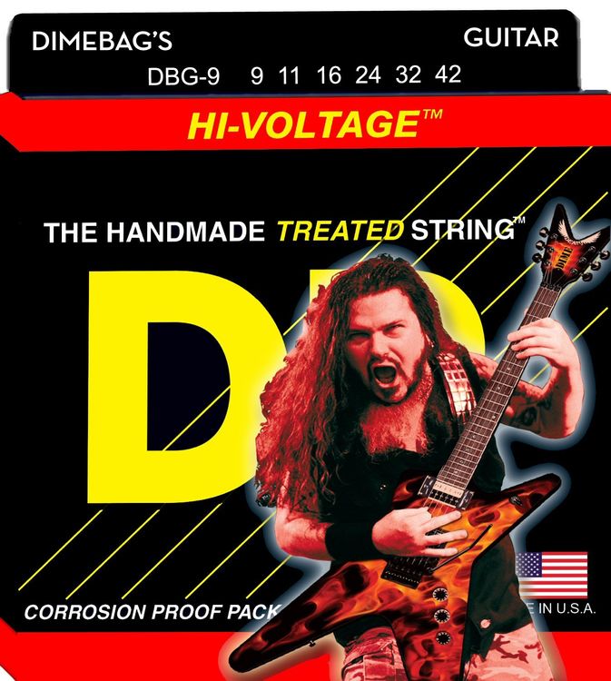 DR Electric Guitar Strings Hi-Voltage Dimebag Darrell 09-42 (Neu und ...