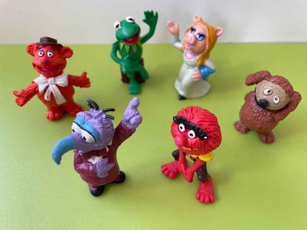 6x Muppet Show Comic Figur Kermit Piggy usw. 70er Schleich (Gebraucht ...