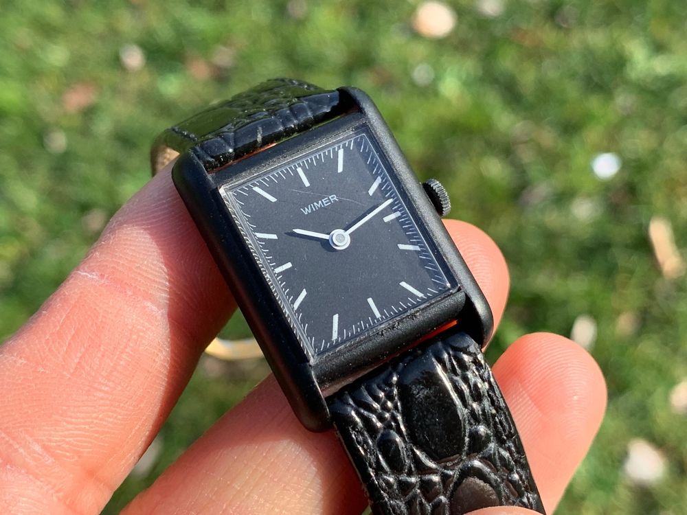 WIMER Tank montre homme / Herrenuhr Handaufzug | Acheter sur Ricardo