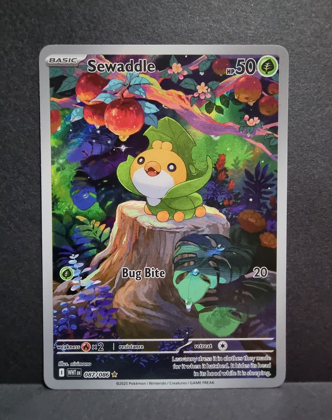 Pokémon Sewaddle 087/086 White Flare 🇬🇧 ultra rare (Neu (gemäss ...