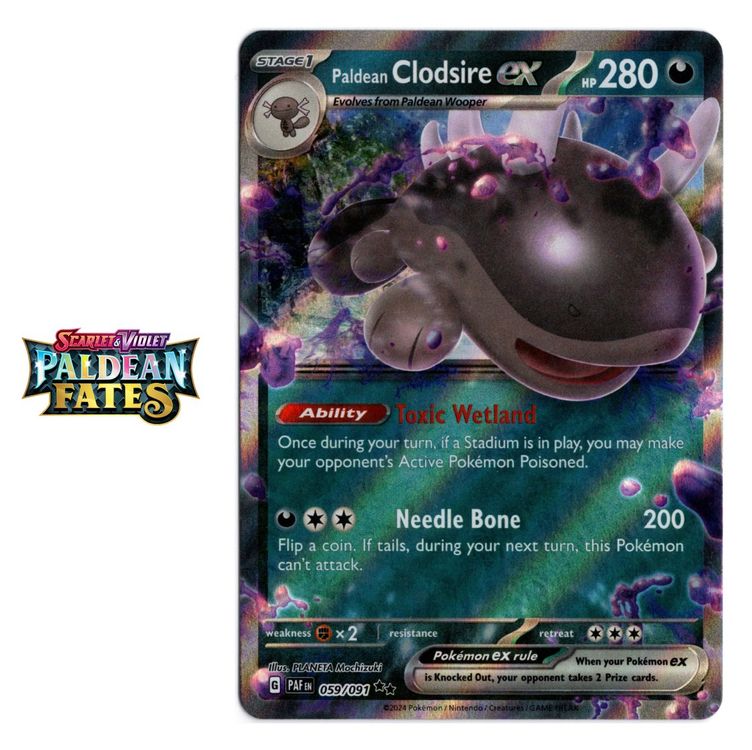 Paldean Fates Paldean Clodsire ex 059/091 EN | Kaufen auf Ricardo