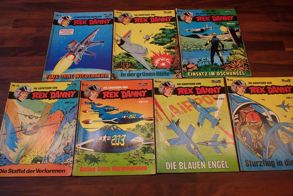 7 alte REX DANNY Comic Hefte BASTEI Verlag ab 1973 (Gebraucht) in ...
