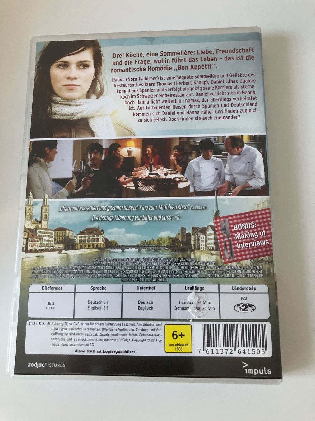 Bon Appetit (2010) DVD - Nora Tschirner, Unax Ugalde (Gebraucht) in ...