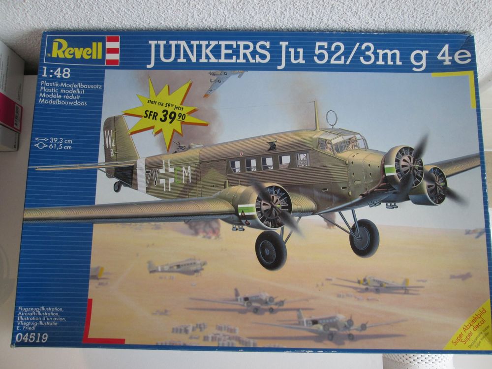 Modellbau 1:48 Revell Flugzeug Junkers Ju 52/3m g 4e (Neu und ...