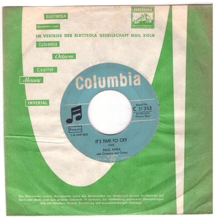 PAUL ANKA (Gebraucht) in Bassersdorf für CHF 3 – mit Lieferung auf ...