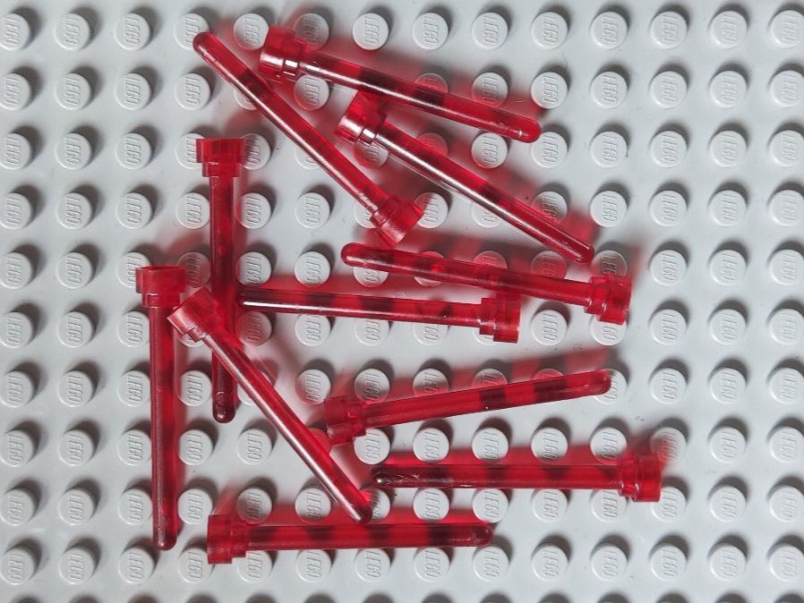 LEGO Antenna /Antennen - 4H - trans-red - Round Top - 3957 | Kaufen auf ...