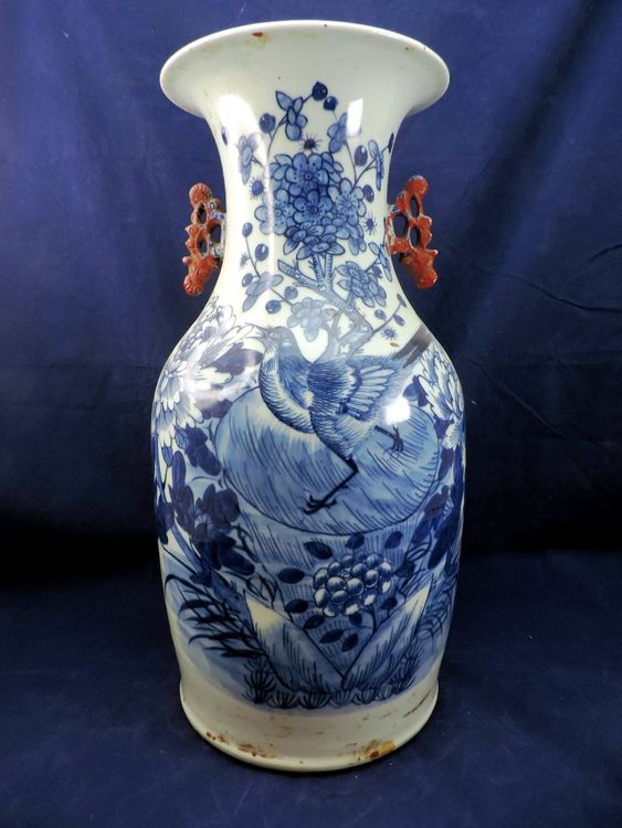 alte, chinesische Porzellan Vase Blau/Weiss (Gebraucht) in Duggingen für CHF 98 – mit Lieferung ...