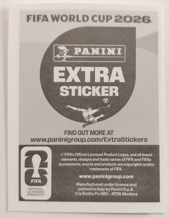 Cristiano Ronaldo Extra Sticker Silber Panini 2026 + Bonus (Gebraucht ...