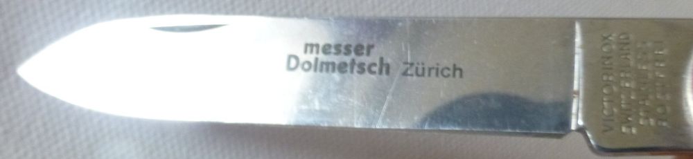 Victorinox Einklingenmesser Messer Dolmetsch Zürich (Gebraucht) in Gossau SG für CHF 56 – mit ...