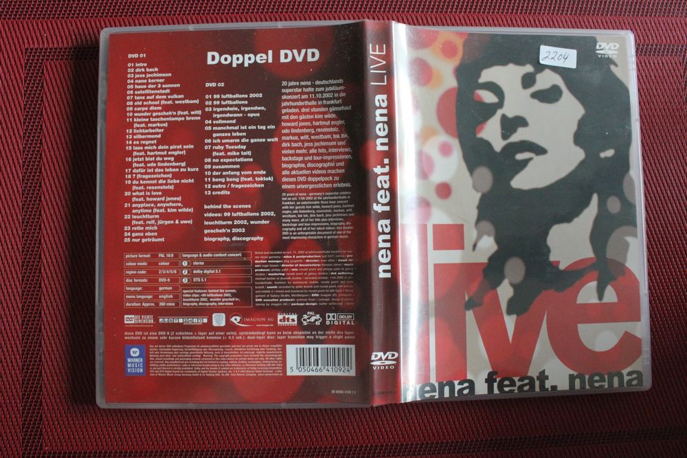 Nena Feat Nena Live Udo Lindenberg Ua 2 Cd`s Kaufen Auf Ricardo 4284
