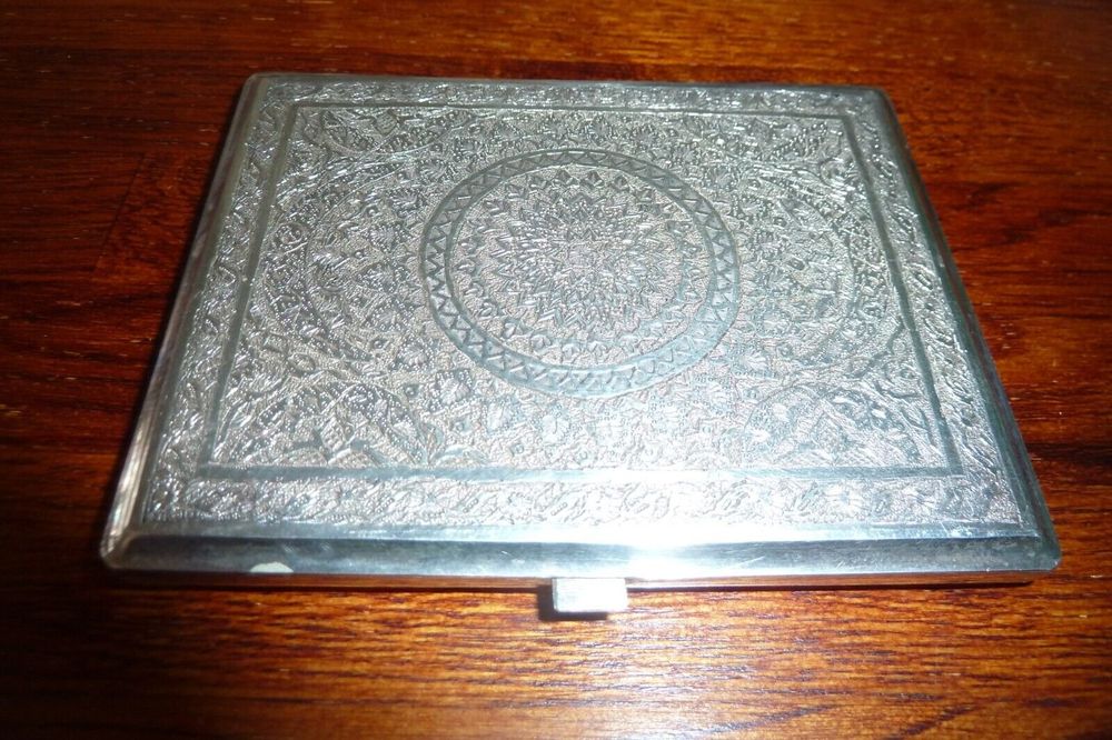 Zigarettenetui, Silber, Persien, wunderschöne Arbeit, alt. | Kaufen auf Ricardo