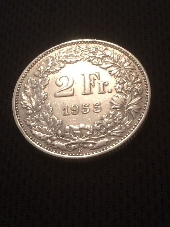 2 Franken 1955 unz. (SILBER) (Gebraucht) in Sirnach für CHF 7 – mit Lieferung auf Ricardo kaufen