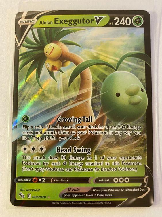 Pokemon Alolan Exeggutor V 005/078 Pokemon Go EN | Kaufen auf Ricardo