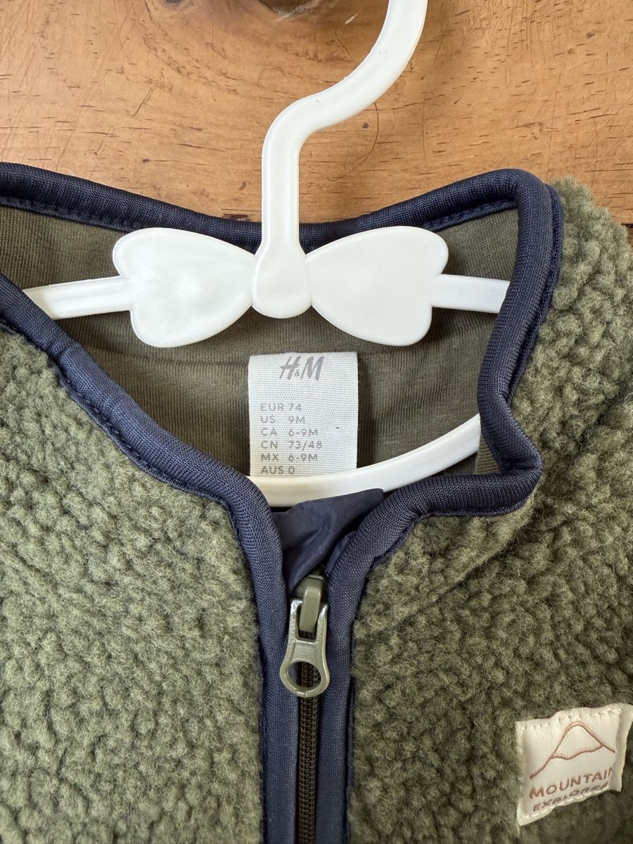 Veste en tissus Teddy bear neuve, taille 9 mois (74cm) (Neuf avec ...