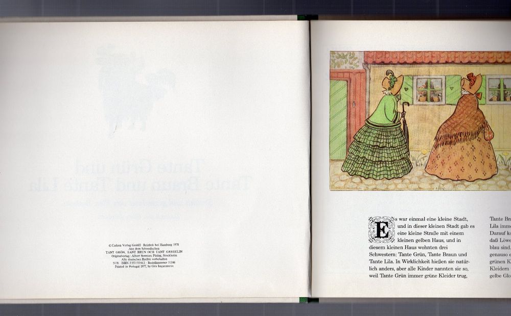 Tante Grün und Tante Braun und Tante Lila von Elsa Beskow (Gebraucht ...