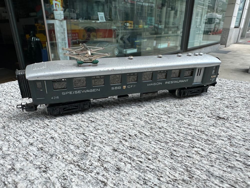 Märklin Vintage 4016 Speisewagen Restaurant SBB Metal | Acheter sur Ricardo
