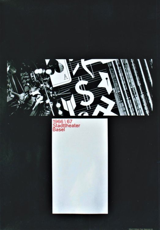 THEATER BASEL 1966 - Original Plakat (Gebraucht) in Blonay für CHF 395 – mit Lieferung auf ...
