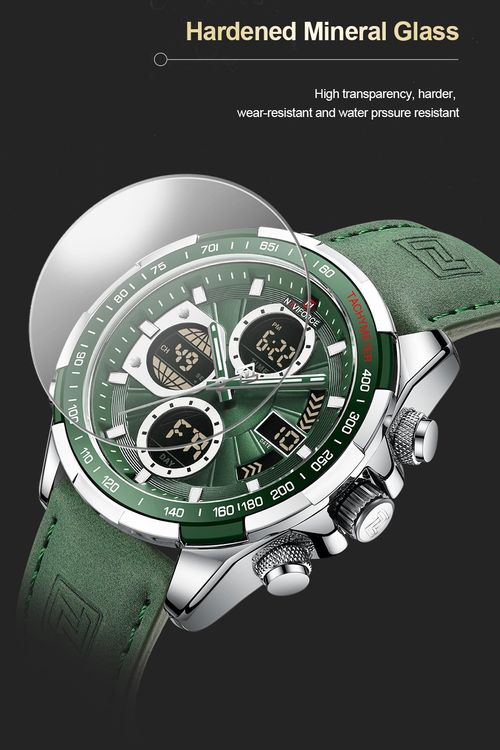 Edler Chronograph Uhr Chrono Armbanduhr Herrenuhr LCD Army (Neu und ...