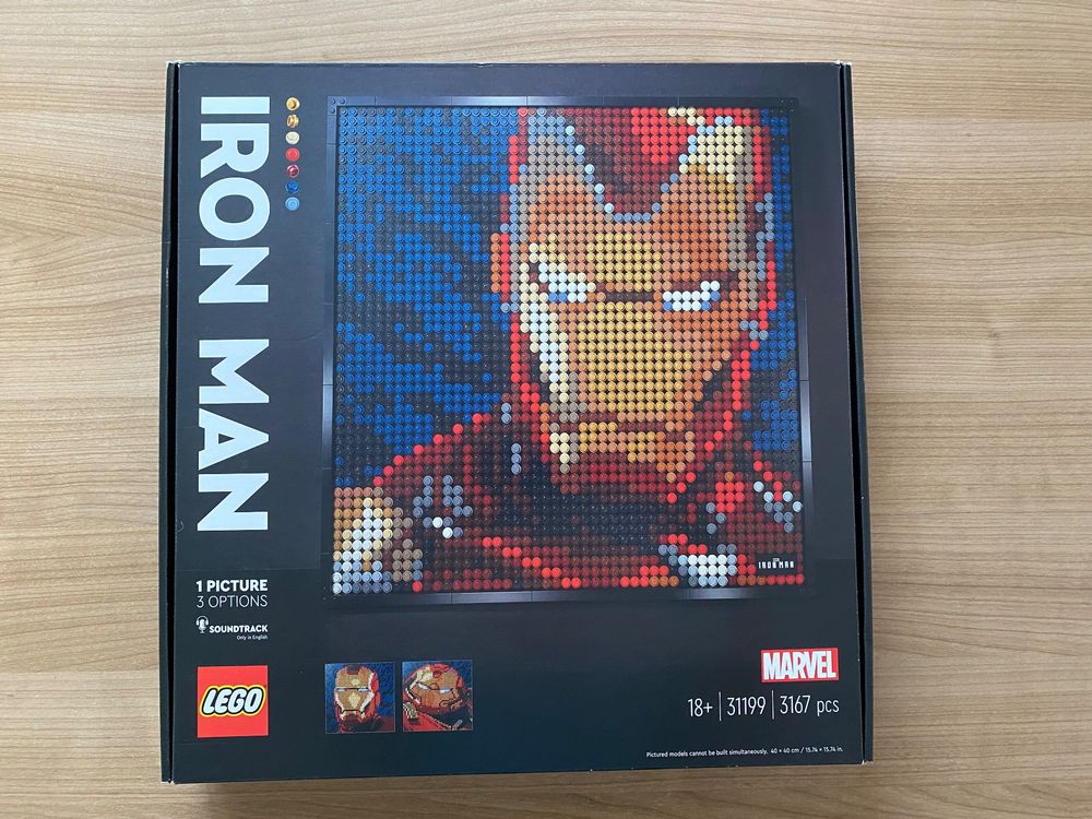 💥LEGO Art 31199 Marvel Studios Iron Man - Kunstbild NEU (Neu und ...