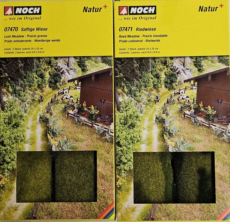 Noch 7470 und Noch 7471: 2x2 feine Matten für schöne Wiesen (Neu und ...