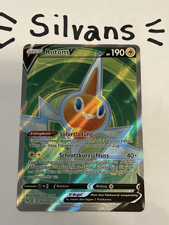 Rotom V Full Art 176/196 Verlohrener Ursprung Deutsch (Neu (gemäss Beschreibung)) in Wil SG für ...