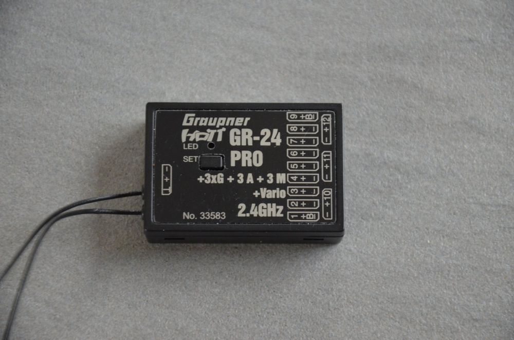 Graupner Hott Empfänger GR-24 PRO+3xG+3A+3M+Vario -2.4GHz (Gebraucht) in Biberist für CHF 120 ...