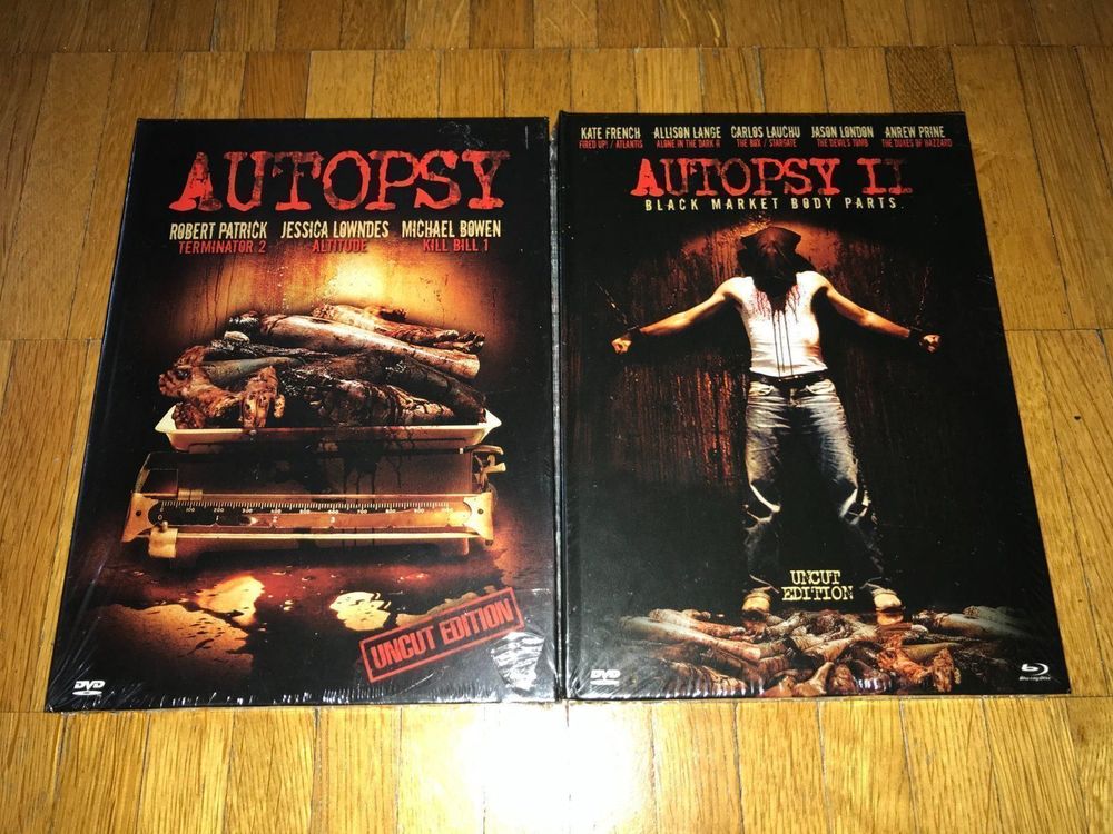 Autopsy 1 & Autopsy 2 - 2 MEDIABOOKS - UNCUT (Neu und originalverpackt ...