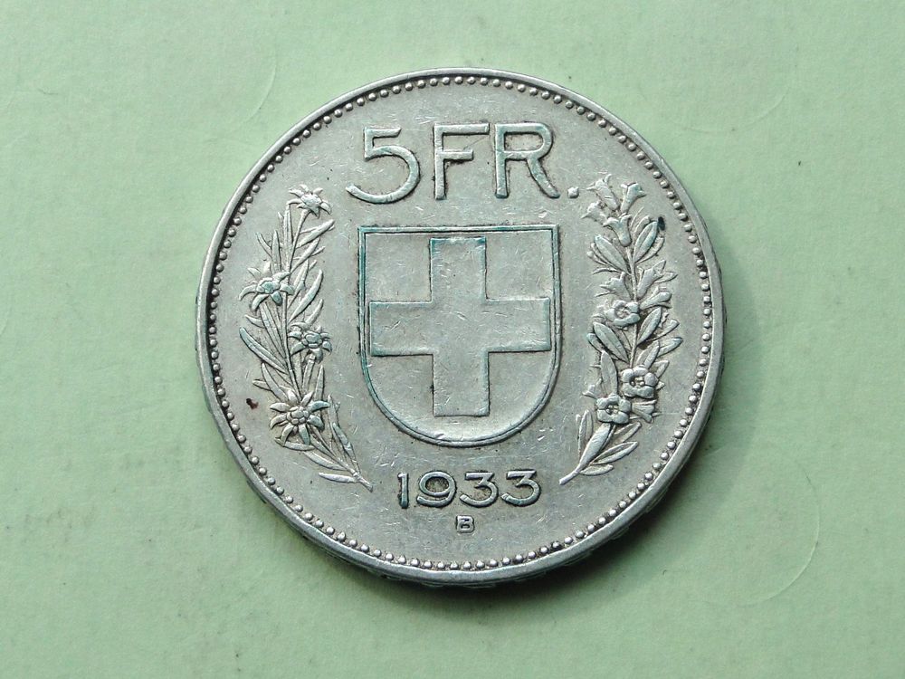 5 Franken 1933 (Gebraucht) in Killwangen für CHF 11 – mit Lieferung auf Ricardo kaufen