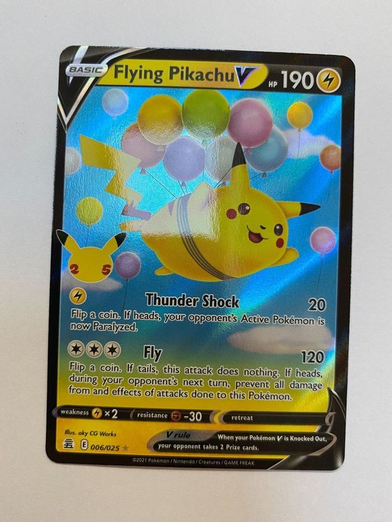 Pokemon Flying Pikachu V 006/025 Celebrations EN (Neu (gemäss ...