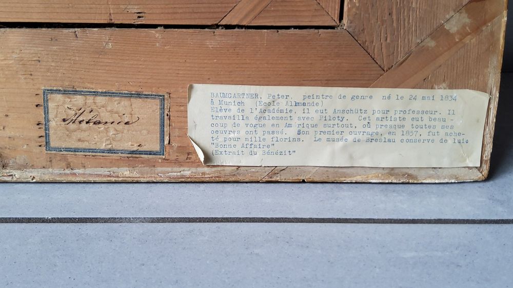 Magnifique peinture de Peter BAUMGARTNER (1834-1911) (Gebraucht) in Malleray für CHF 66 – mit ...