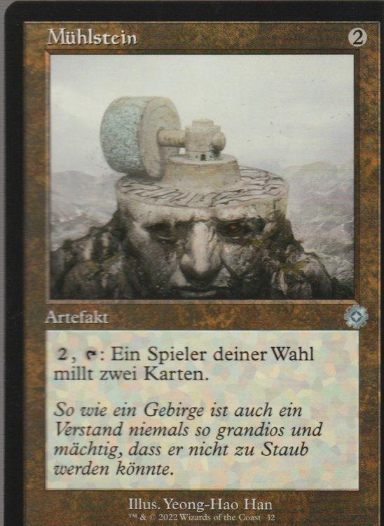 Magic The Gathering MTG Retro Frame Artifact 32 Mühlstein (V (Neu ...