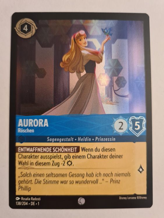 Lorcana FOIL, Aurora - Röschen, 138/204-DE-1 (Neu (gemäss Beschreibung)) in Sachseln für CHF 2 ...