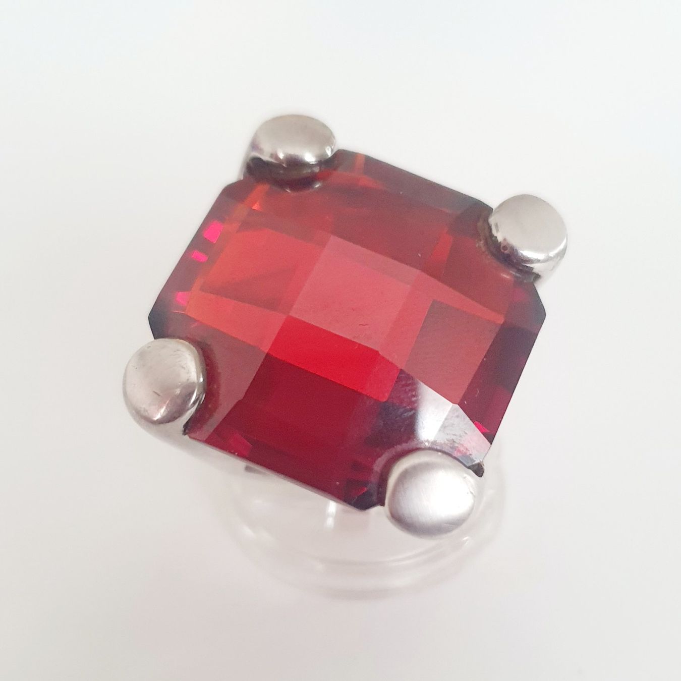 Xxl Roter Statement Ring, 925 Silber, Vintage Stil, Gr. 18.6 (Gebraucht ...