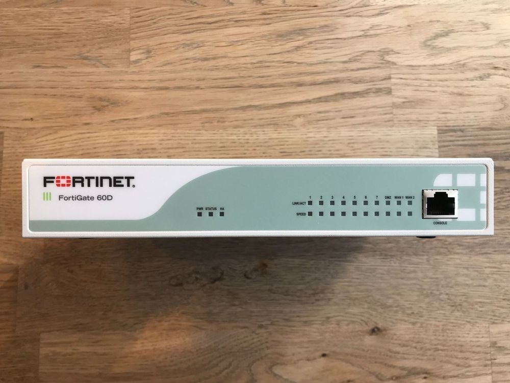 Fortinet FortiGate 60D Firewall (factory reset) | Kaufen auf Ricardo