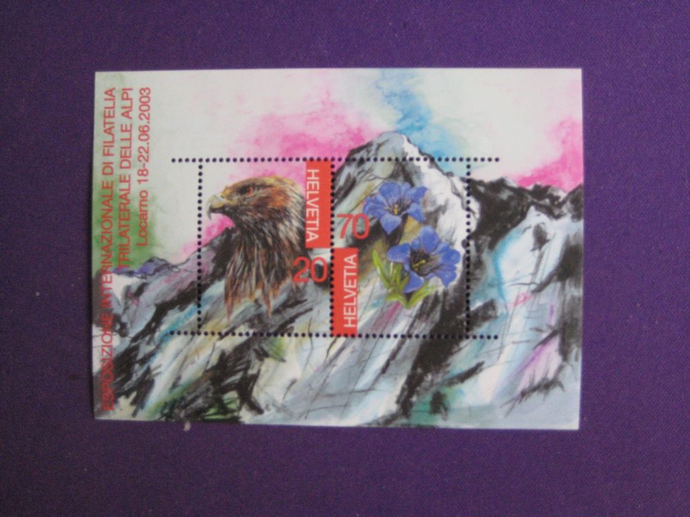 Sonderblock** Esposizione int. TRILATERALE DELLE ALPI 2003 (Neu (gemäss Beschreibung)) in Wangs ...