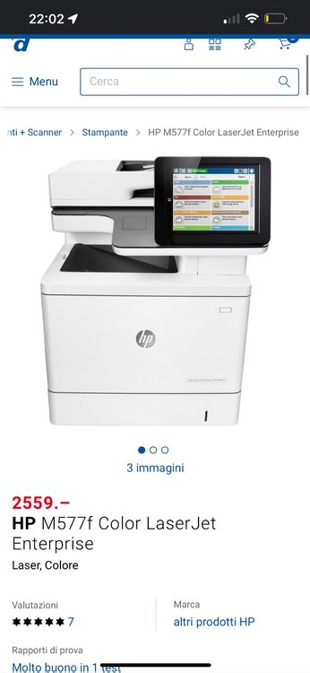 Hp Color Laser Jet Enterprise MFP M577 | Kaufen auf Ricardo