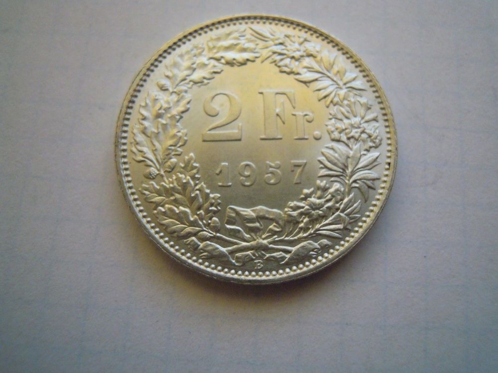 2 Fr. 1957 unz/stgl | Kaufen auf Ricardo