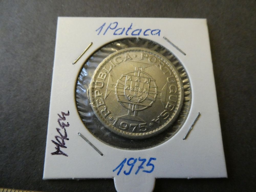 Port. Macau 1975, 1 Pataca (Gebraucht) in Hinterforst für CHF 3 – mit Lieferung auf Ricardo kaufen