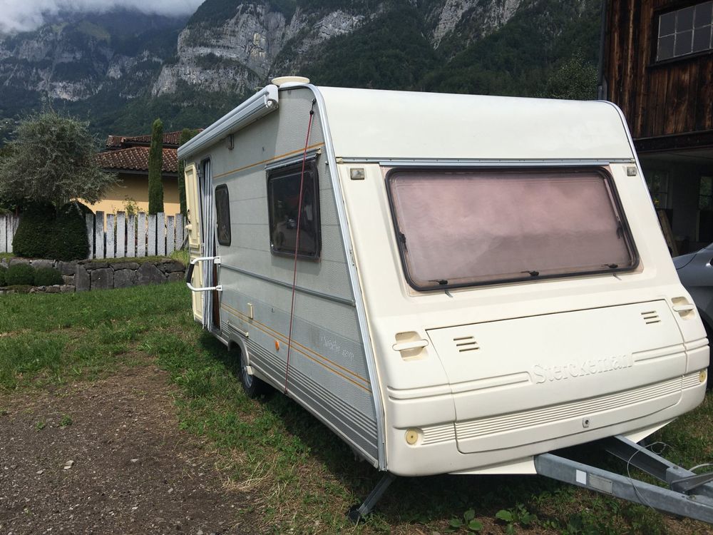 Wohnwagen Sterckemann 450 (Gebraucht) in Unterterzen für CHF 2200 – nur Abholung auf Ricardo kaufen