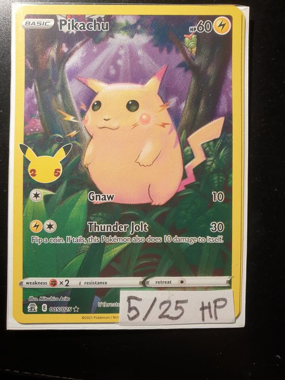 Pikachu 5/25 HP Celebration (Gebraucht) in Rüschegg für CHF 1 – mit ...