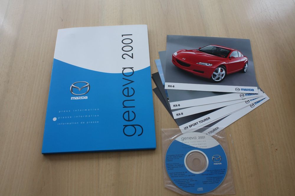 Mazda RX-8 Pressemappe, Fotos, CD Geneva 2001 (Gebraucht) in für CHF 12 ...